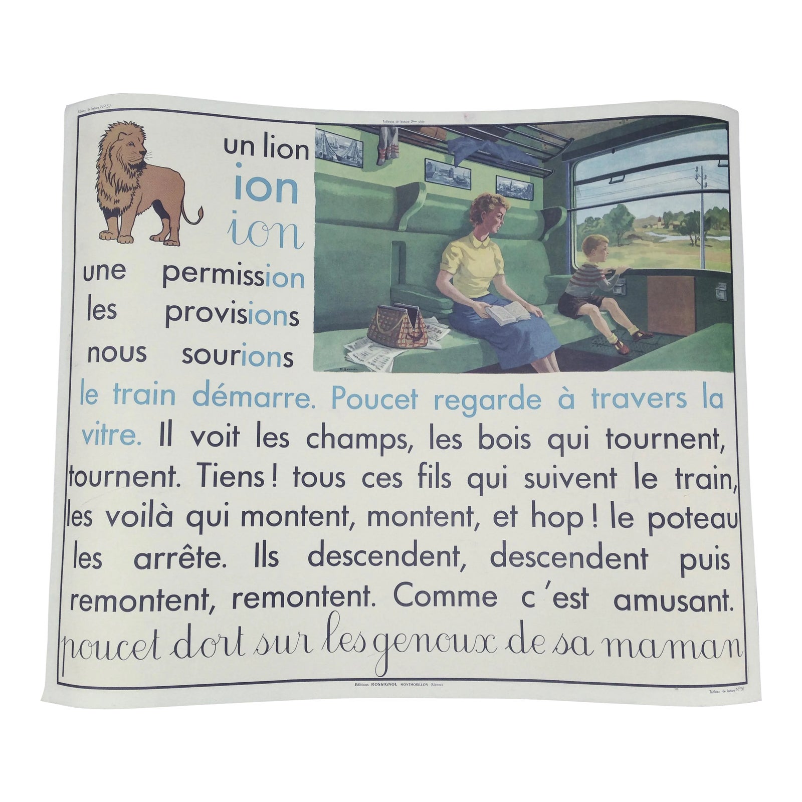 French Lesson School Poster | Chairish