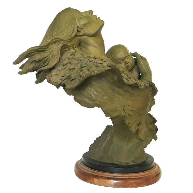 Mother and Child Sculpture Bust by Joe Slockbower for Mill Creek ...