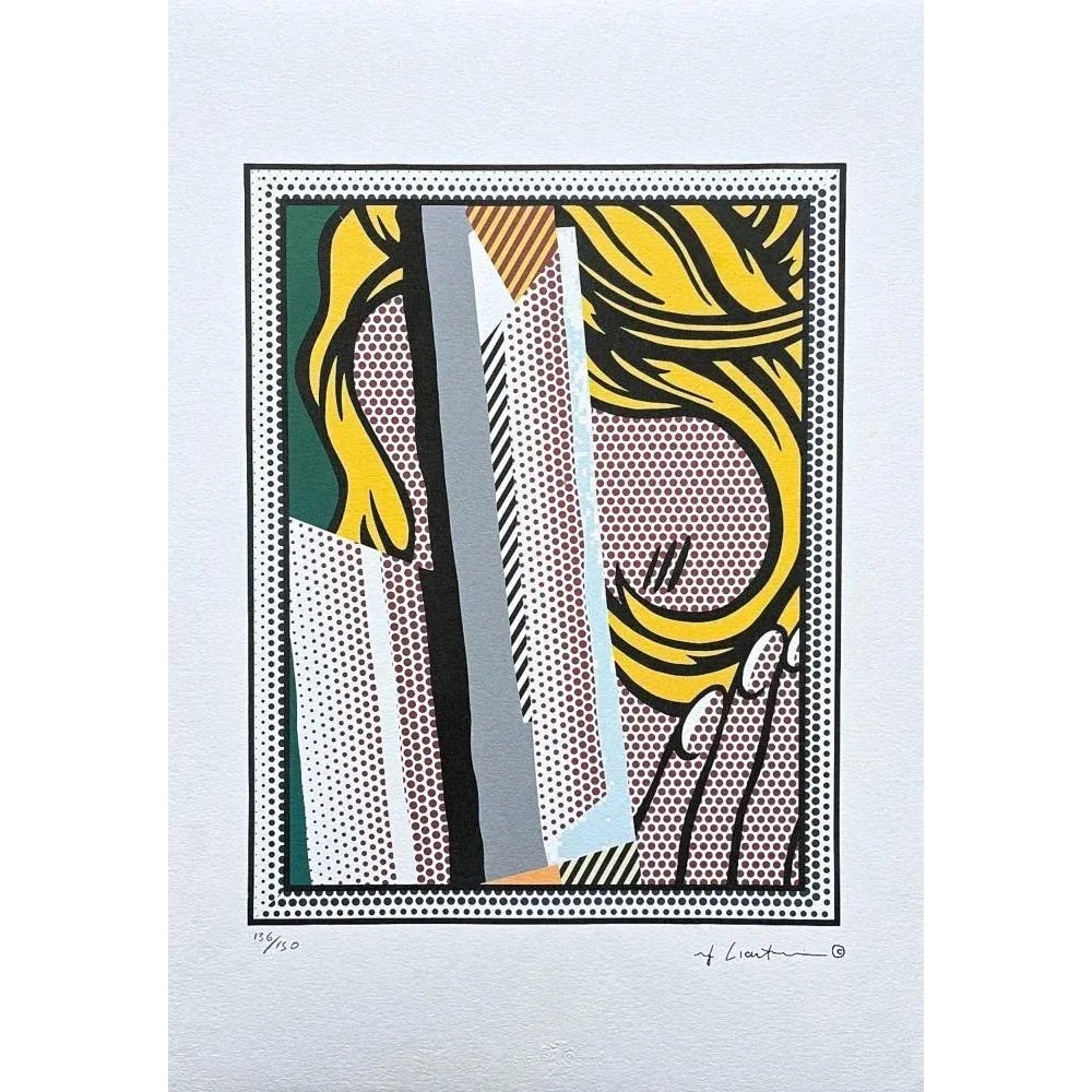 After Roy Lichtenstein, "Reflection on Hair", 1990s, Silk-Screen | Chairish