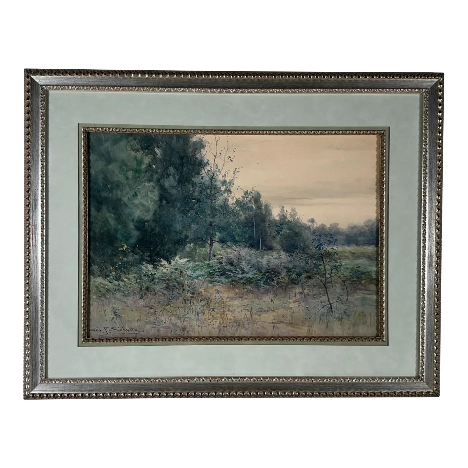 George F. Schultz (American, 1869-1934), Landscape Watercolor, Circa ...