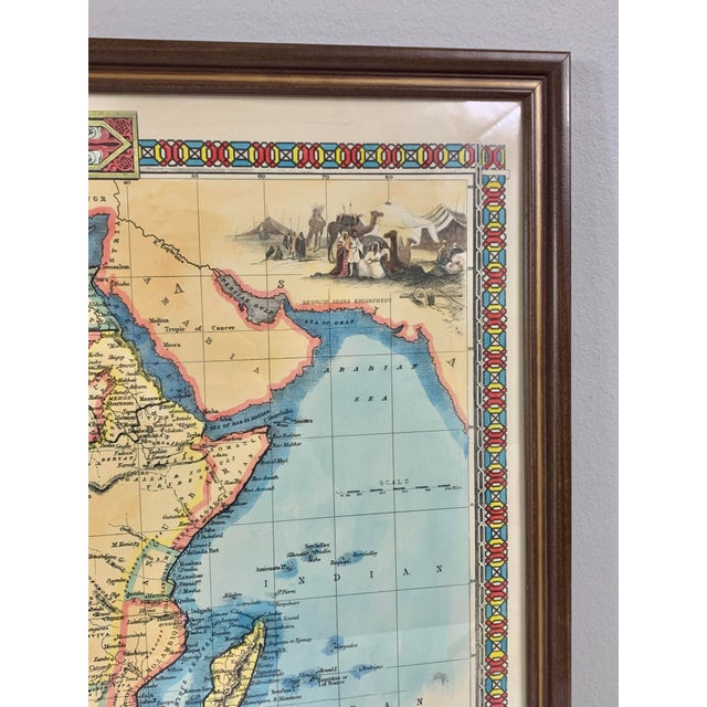 Vintage Framed African Map | Chairish