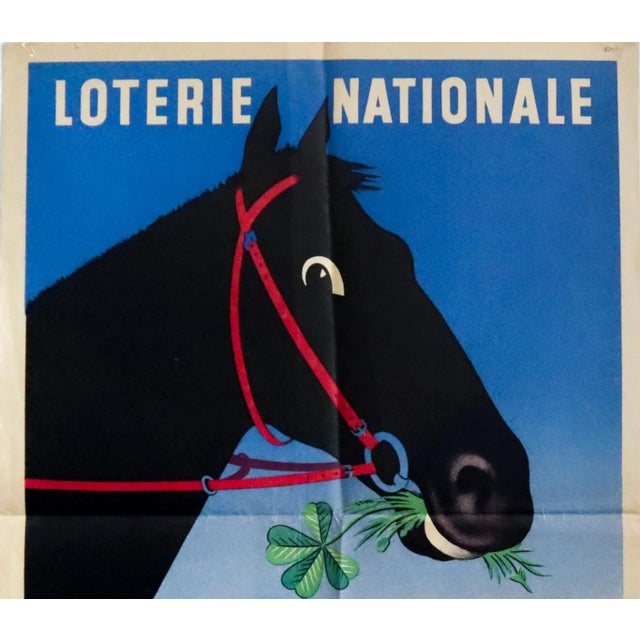 1951 French Lottery Poster, Loterie Nationale, Tranche Spectacle Du ...