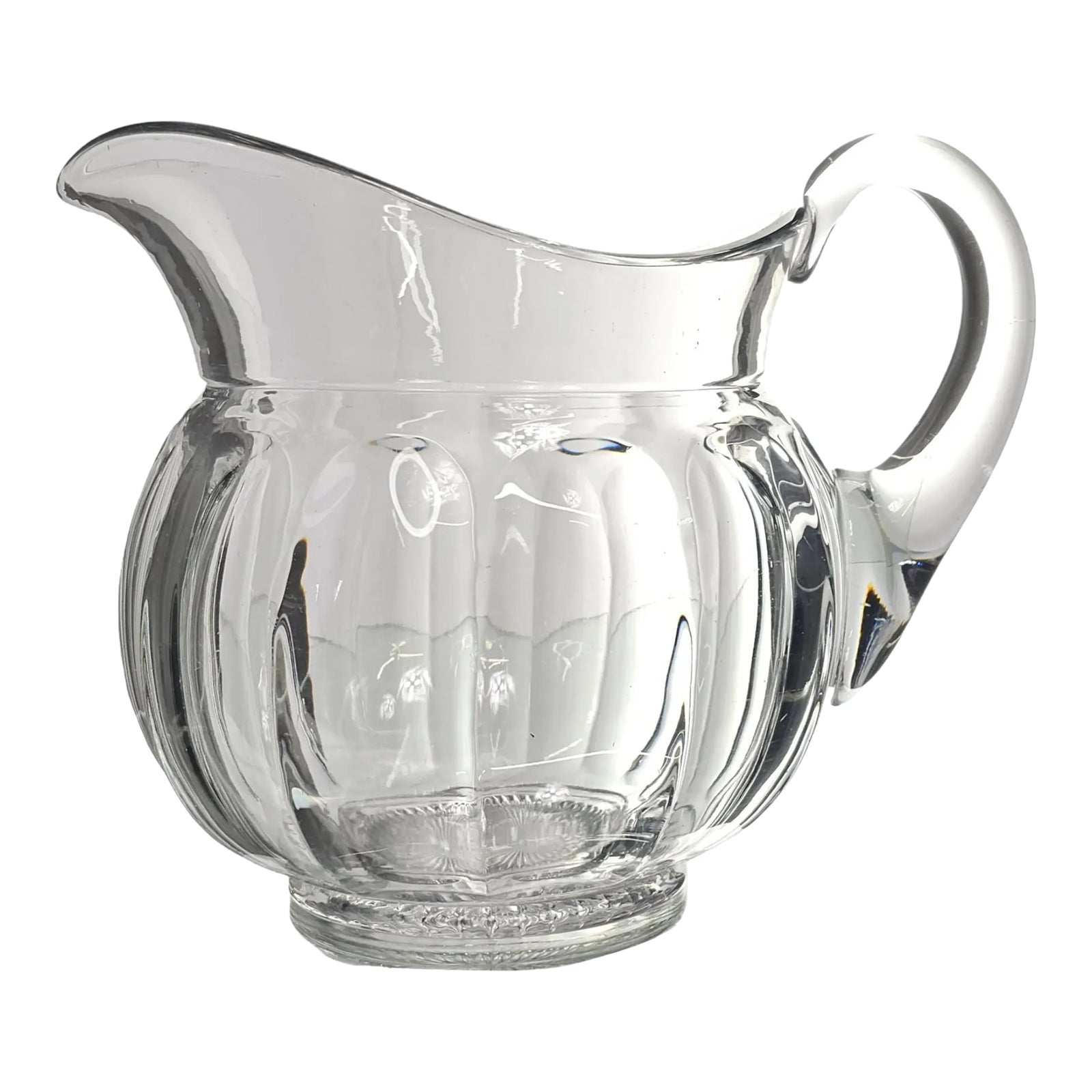 Vintage Heisey Colonial Clear Glass Pitcher – 7.5” Classic Elegance in ...
