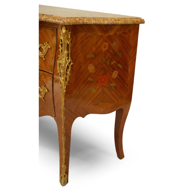 French Louis XV Style Kingwood Commode | Chairish