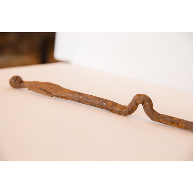 Vintage African Iron Stake Figure | Chairish
