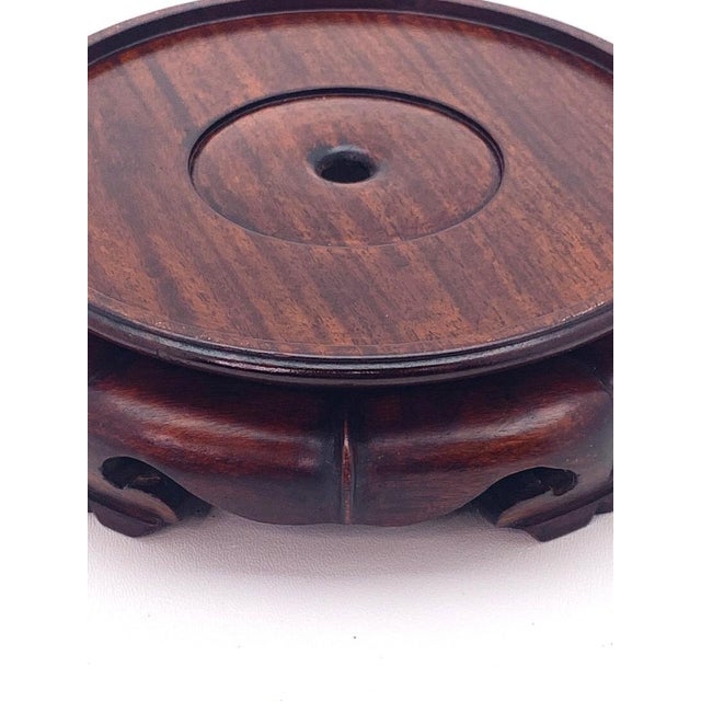 Large Old Ming Style Chinese Carved Red Rosewood Display Stand 7 ...