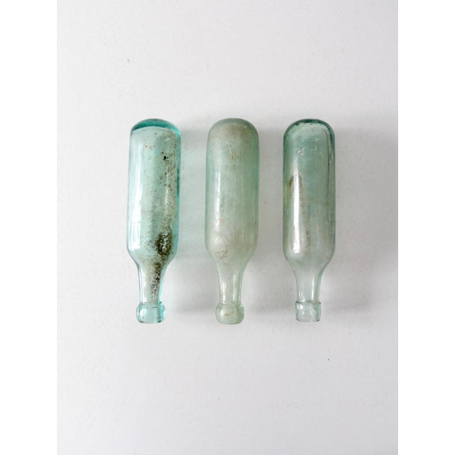 Antique Round Bottom Bottles - Set of 3 | Chairish