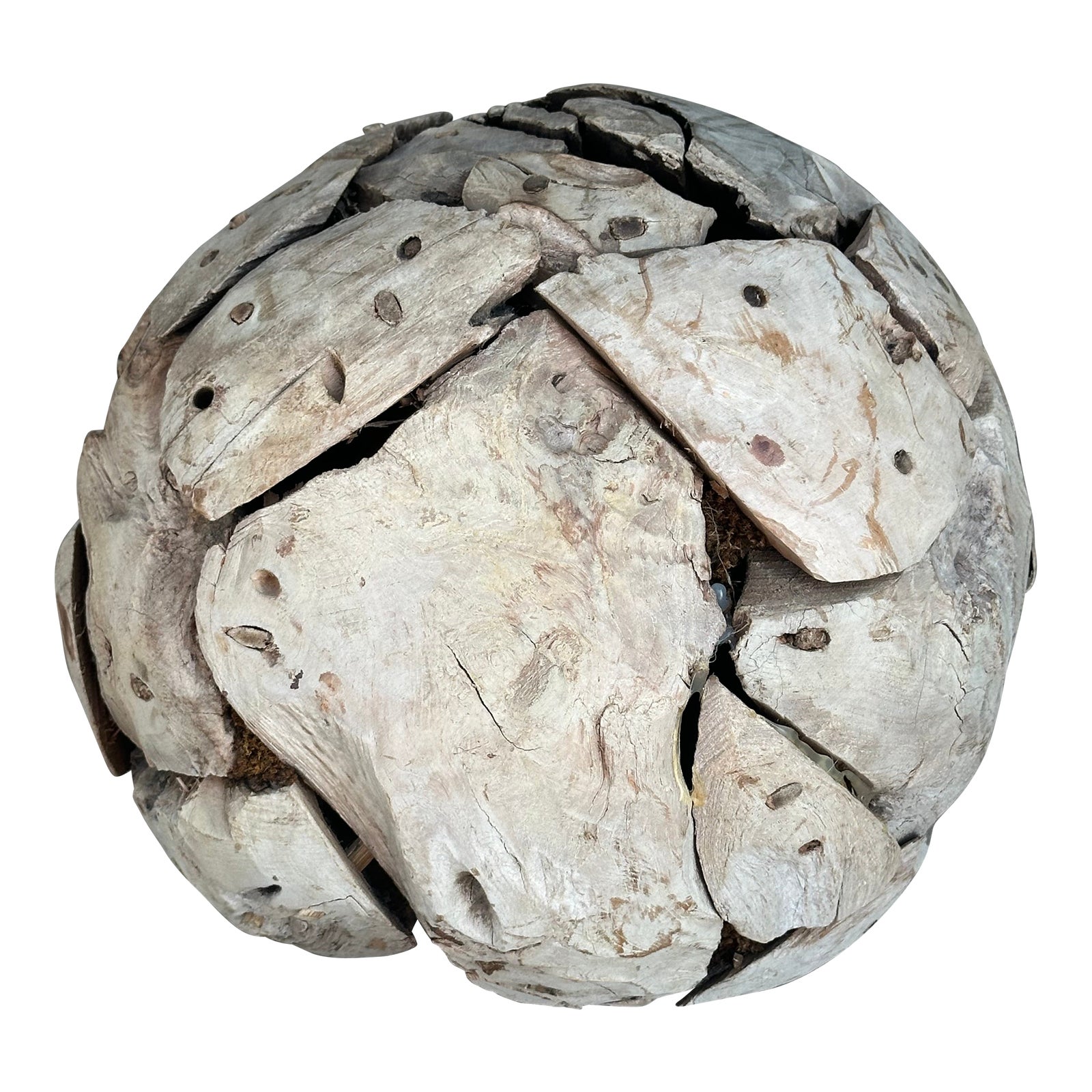 Vintage Salvaged Teak Root Ball Sculpture | Chairish