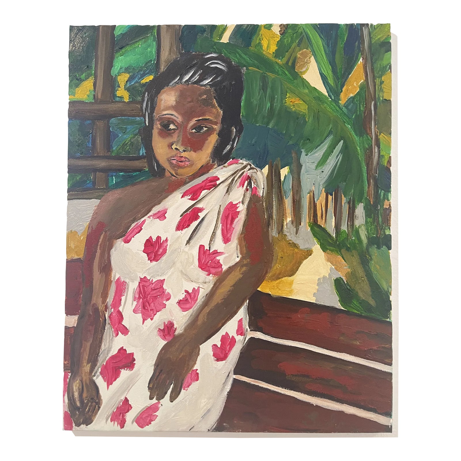 Contemporary Expressionist Portrait Oil Painting of a Polynesian Lady ...