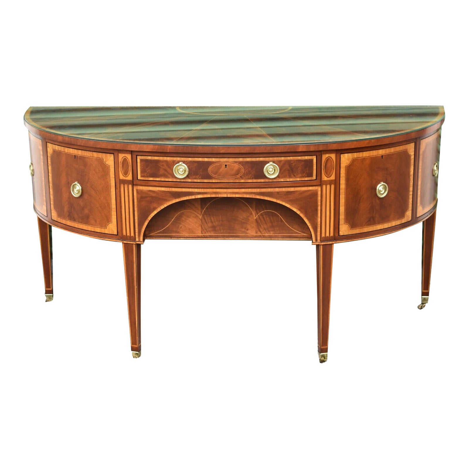 Mid 20th Century Baker Furniture Colonial Williamsburg Inlaid Mahogany ...