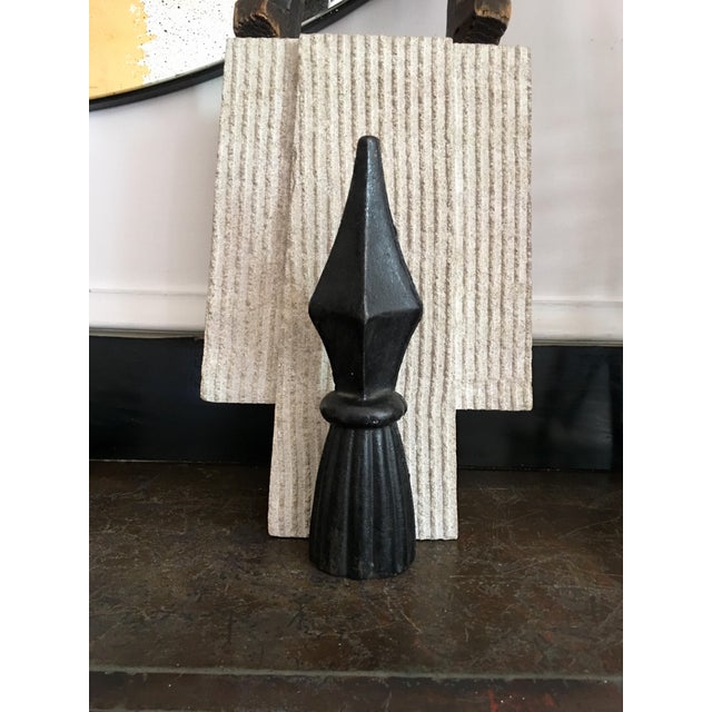 Late 19th Century Antique Cast Iron Finial | Chairish