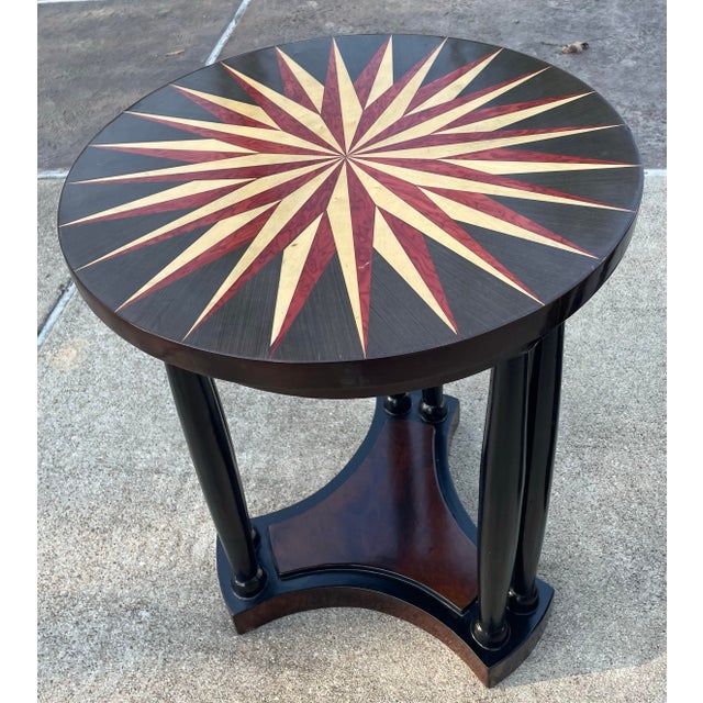 Vintage European Art Deco Tiger Wood Side Tables - a Pair | Chairish