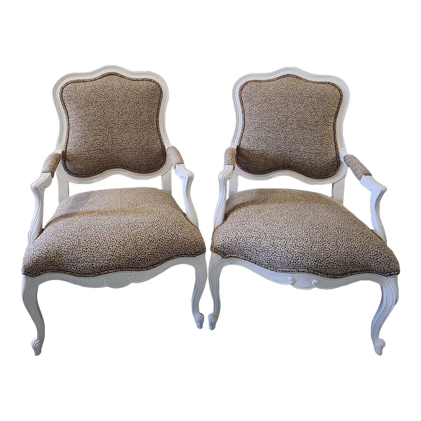 Shabby Chic Ethan Allen Chairs - Set of 2 | Chairish