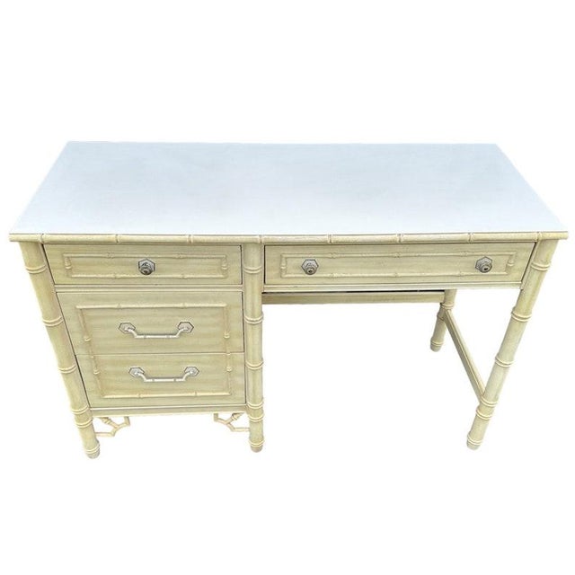 Faux Bamboo Desk by Thomasville Allegro | Chairish