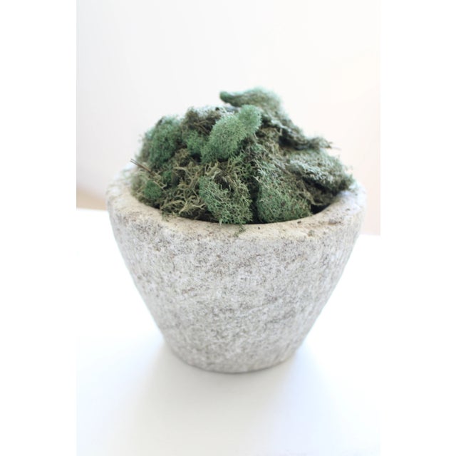 Antique Carved Stone Rustic Distressed Pot/Bowl | Chairish