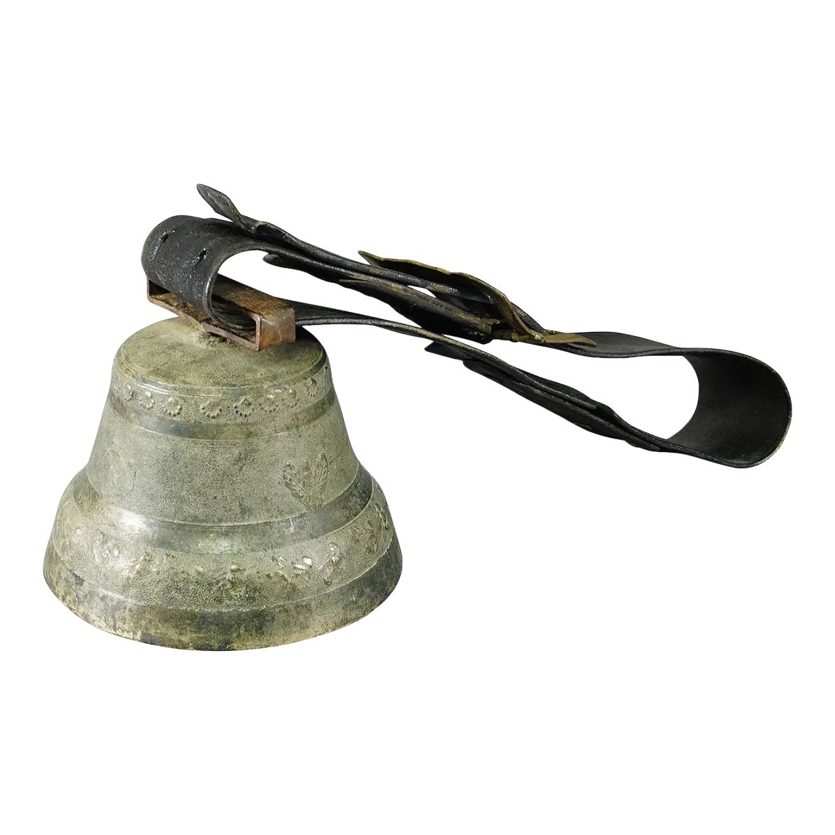 Antique Casted Bronze Cattle Bell Made in Switzerland Ca. 1930 | Chairish