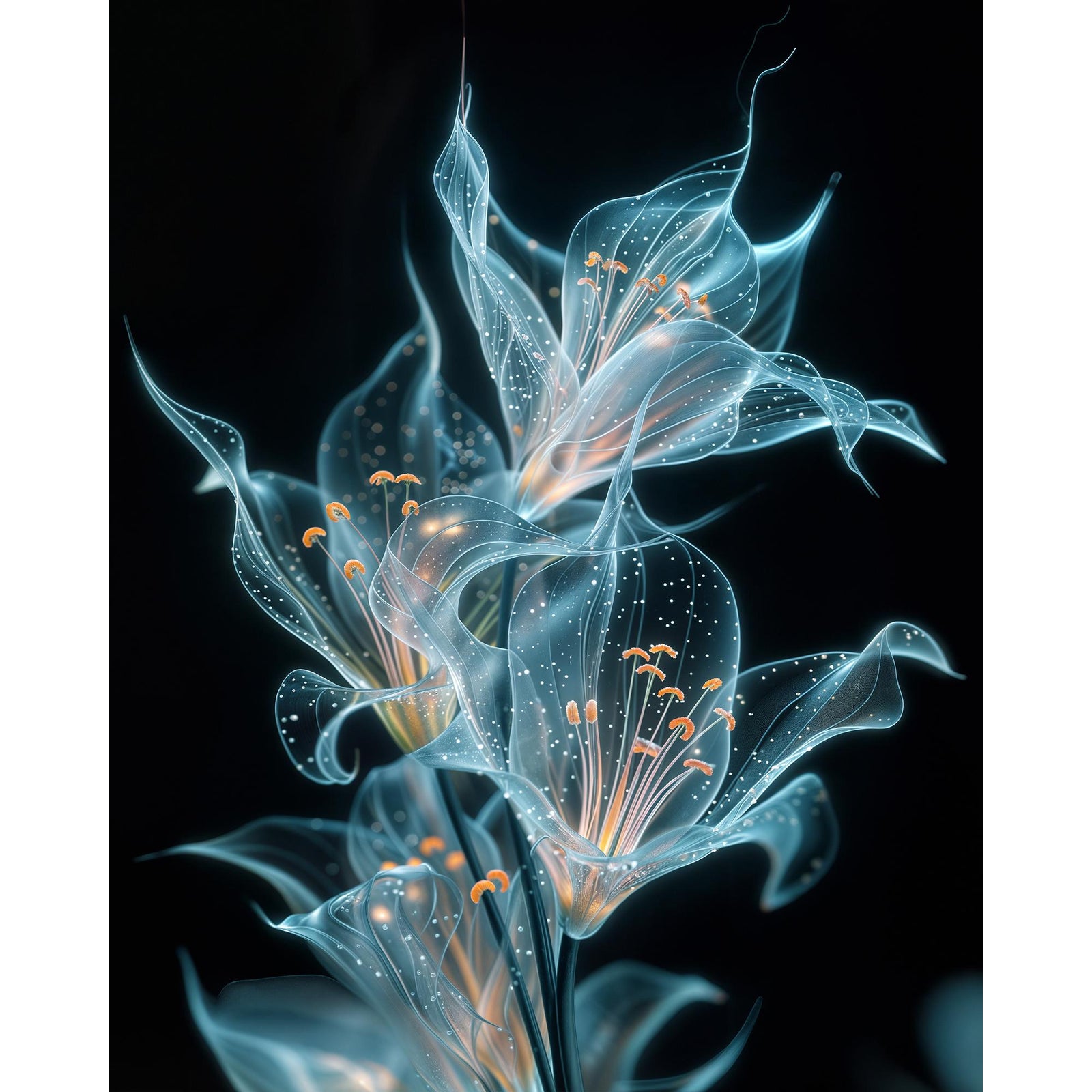 "Translucent Lily's 2" Contemporary Original Still Life Botanical ...