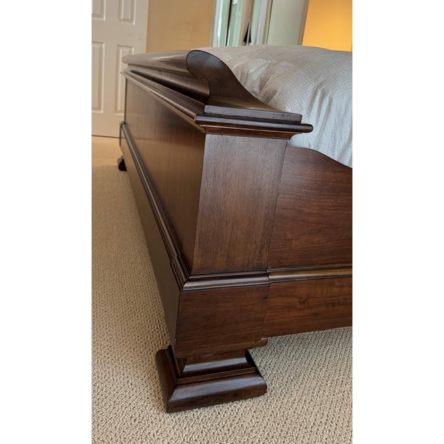 Bernhardt Smithsonian Collection King Size Sleigh Bedrame | Chairish