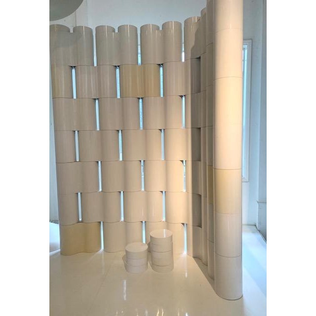 1970s Op Art Tubular Italian Abs Plastic Divider / Screen - Set of 46 ...