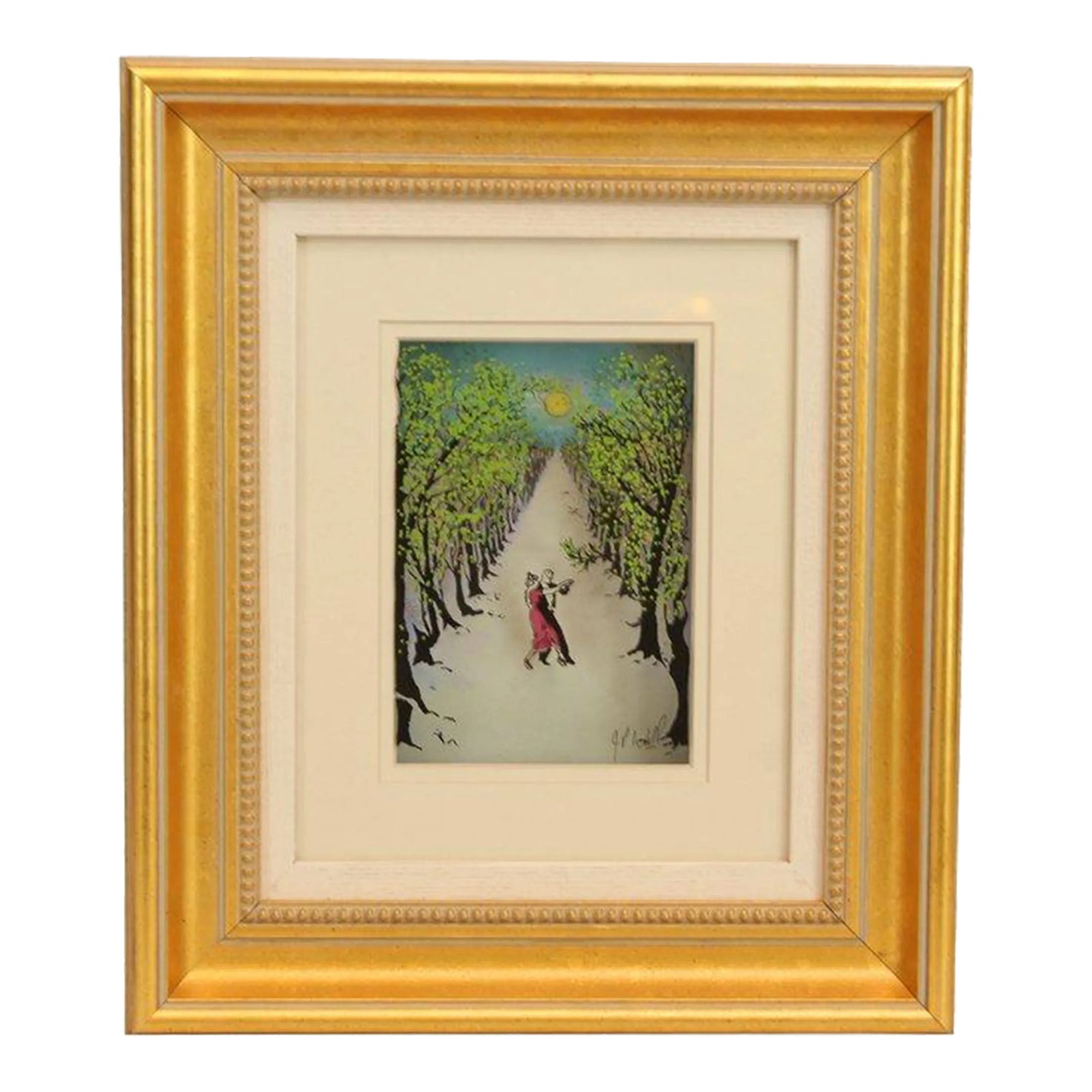 Jean-Pierre Weill Moonlight Dance 3d Glass Vitreograph Shadow Box Art ...