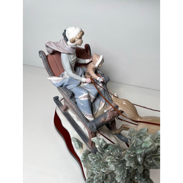 Lladró “Winter Wonderland” #1429 – Rare Christmas Reindeer & Sleigh ...