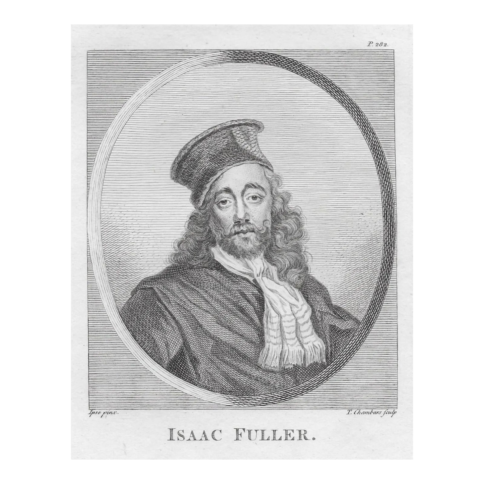 1798 English Artist Isaac Fuller Portrait Engraving | Chairish