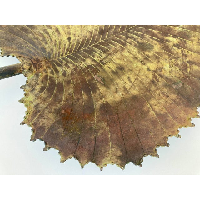 Bronze Leaf Centerpiece Sculpture #2 | Chairish