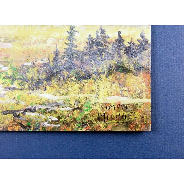 Simon Michael Artist Mountains Impressionist Painting | Chairish