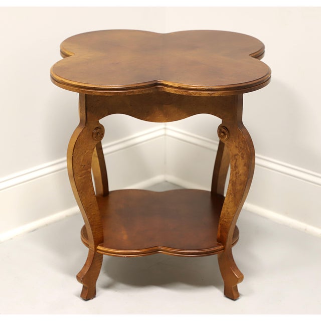 Lane Altavista Maple Art Nouveau Clover Shaped Accent Table | Chairish