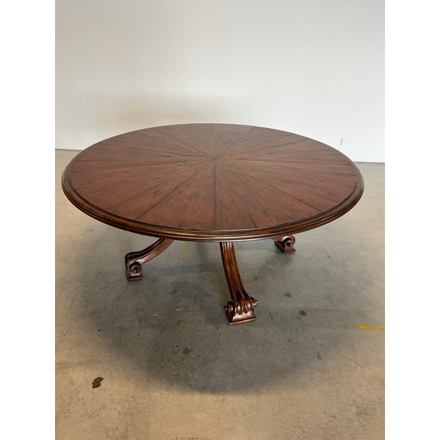 Walnut Volute Extension Dining Table | Chairish