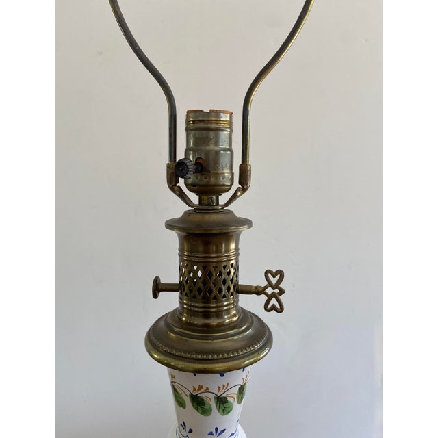 Vintage Quimper Faince Table Lamp | Chairish