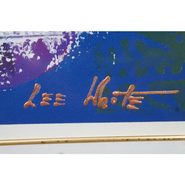 Late 20th Century Lee White Original Expressionist Mixed-Media Face ...
