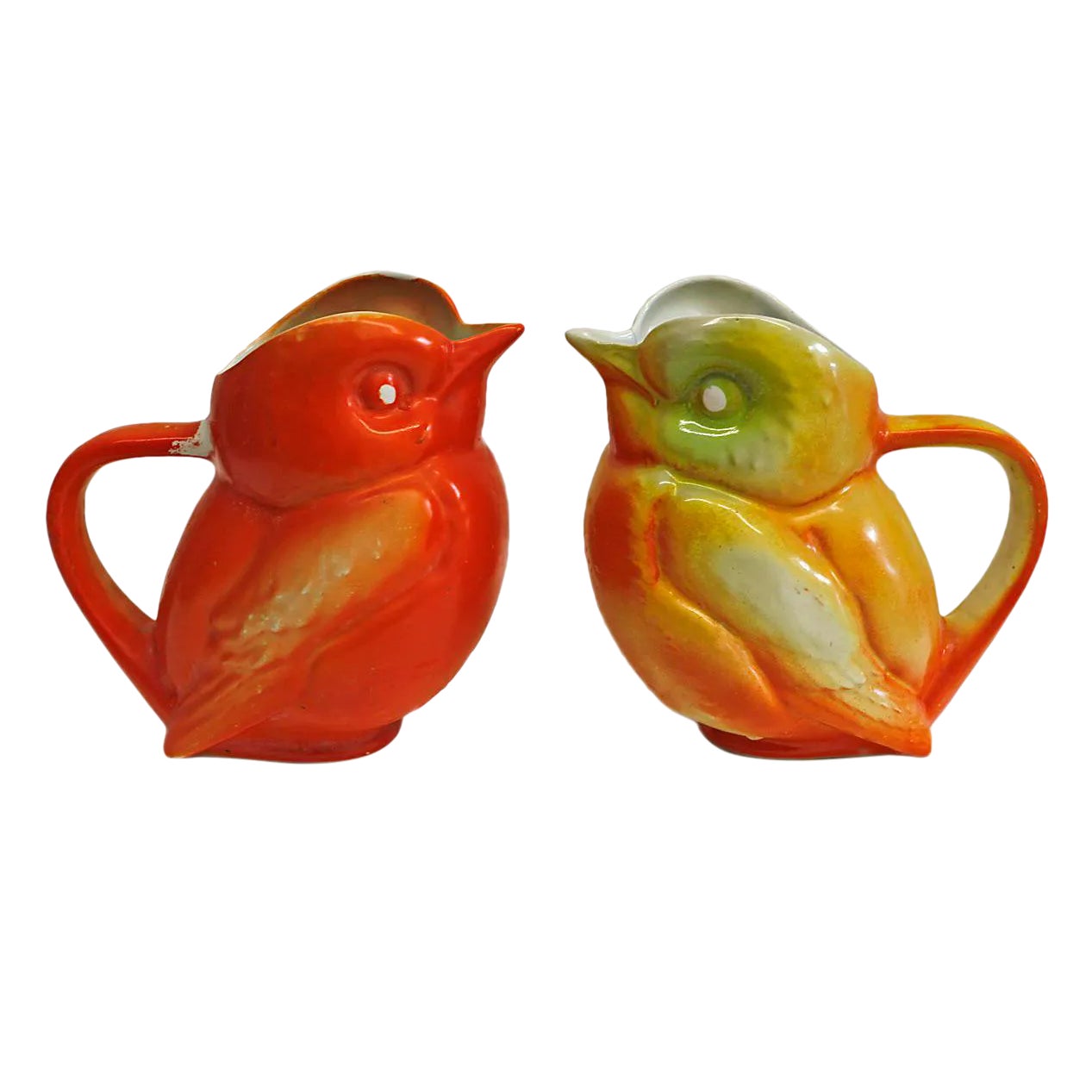 Large Vintage French Bird Pitchers - a Pair | Chairish