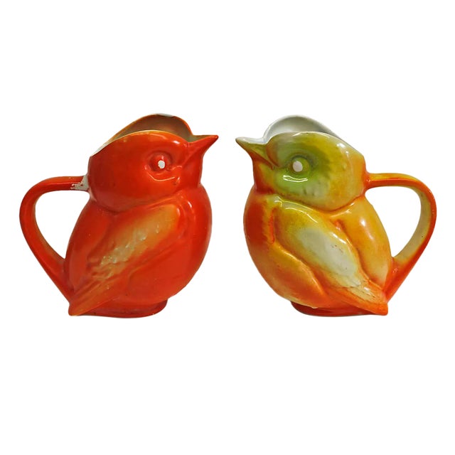 Large Vintage French Bird Pitchers - a Pair | Chairish