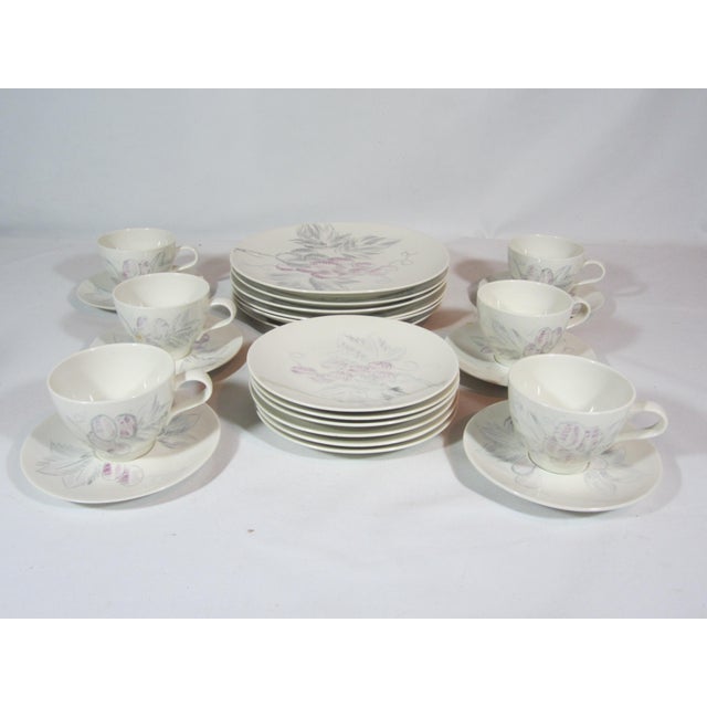 Red Wing Mid-Century Dinnerware - 24 Pieces | Chairish