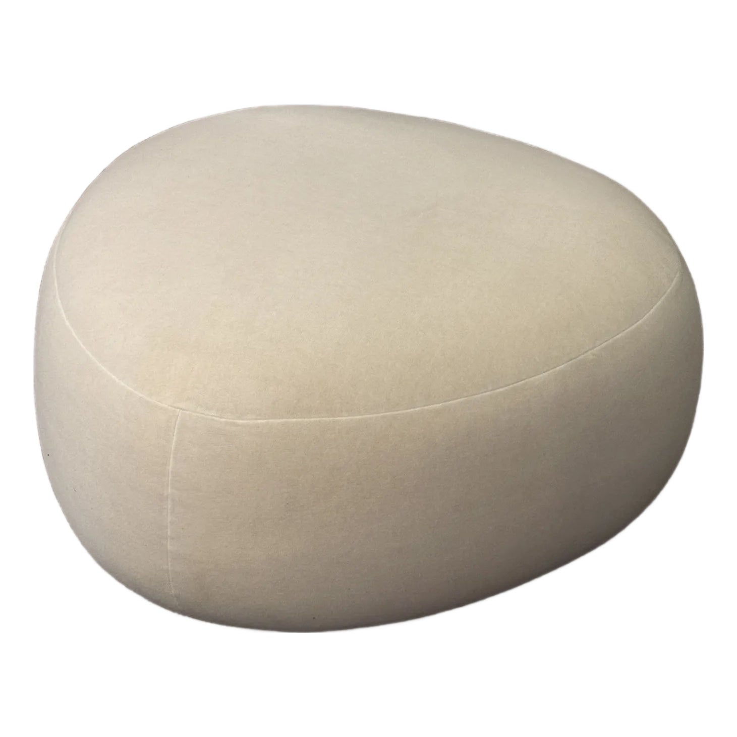 Custom Modern Pebble Pouf Ottoman | Chairish