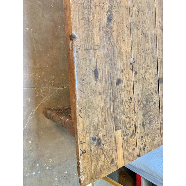 18th Century French Walnut Two Drawer Bakers Work Table | Chairish