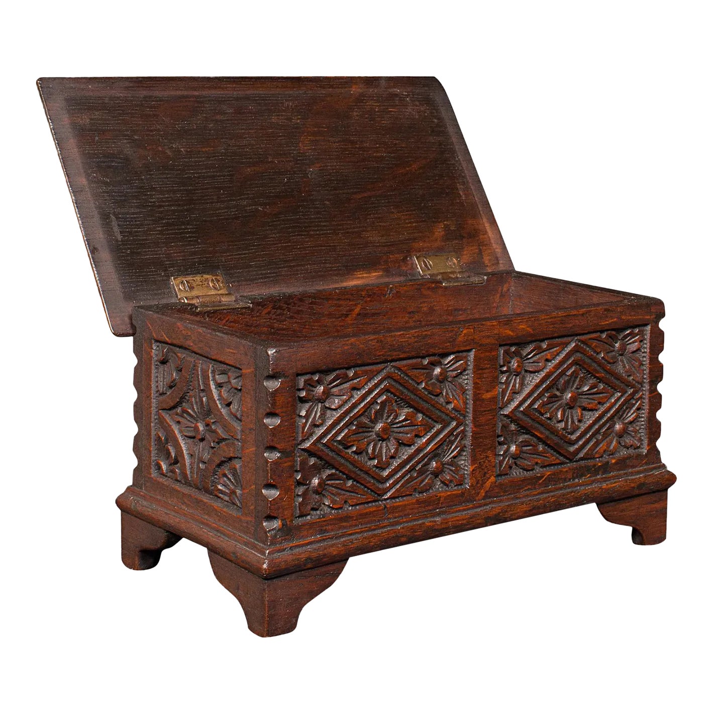 1880s Victorian Small Antique Apprentice Chest, Anglo-Indian, Colonial ...