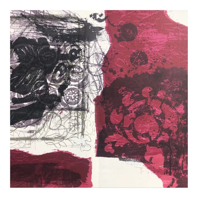 1970 Antoni Clave Modern Lithograph From Trobador | Chairish