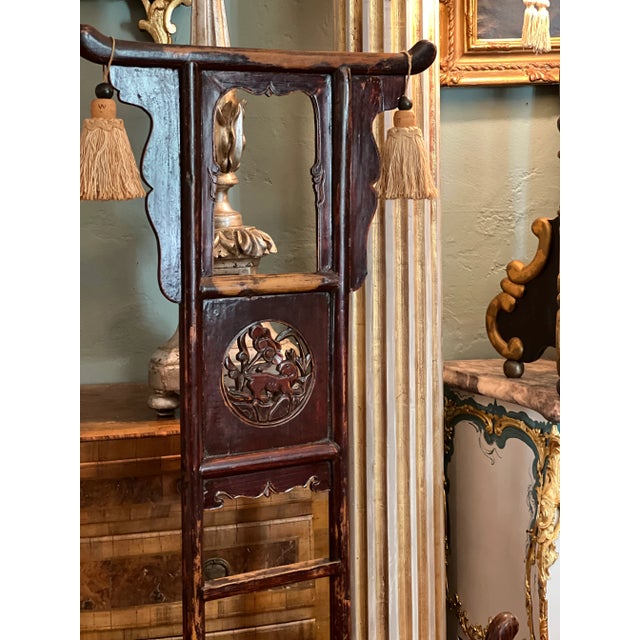 Early 20th Century an Unusual and Large Red Painted Plant Stand | Chairish