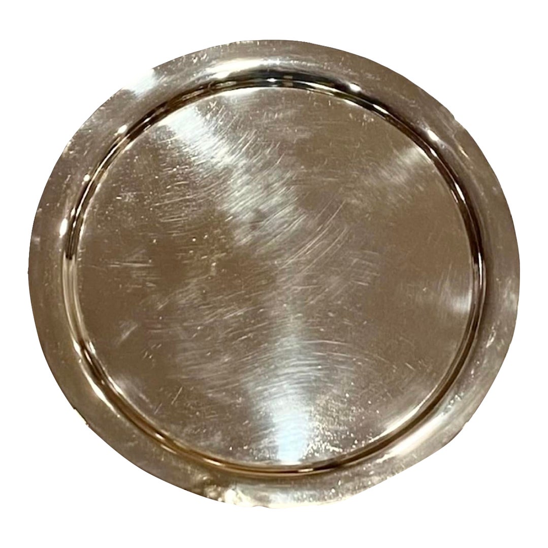 Vintage Asprey & Garrard London Silver Plated Round Cocktail Serving ...