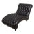 English Style Tufted Leather Chesterfield Chaise Lounge | Chairish