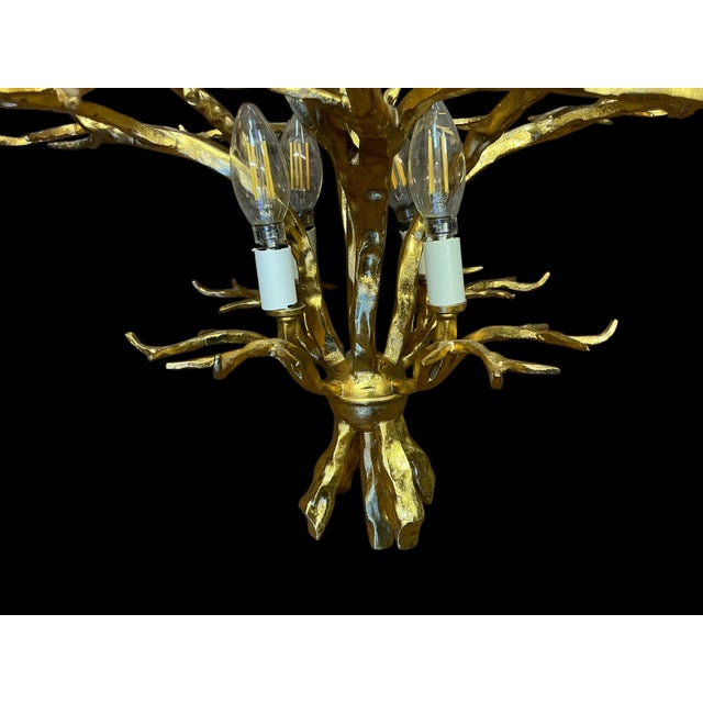 Coco Chanel & Maison Jansen Inspired Gilt Metal Faux Bois Twig ...