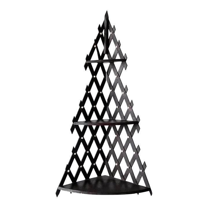 Antique Victorian Lattice Corner Shelf | Chairish
