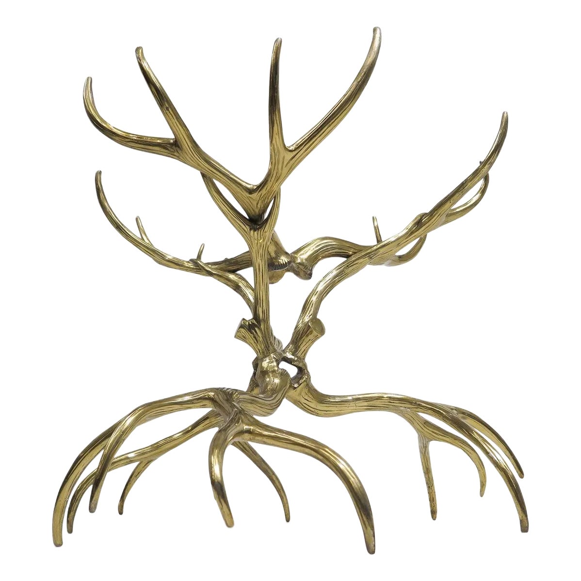 Vintage Brass Antler Table Base by Arthur Court | Chairish