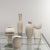 Elevated Decorative Vase in Cream | Chairish