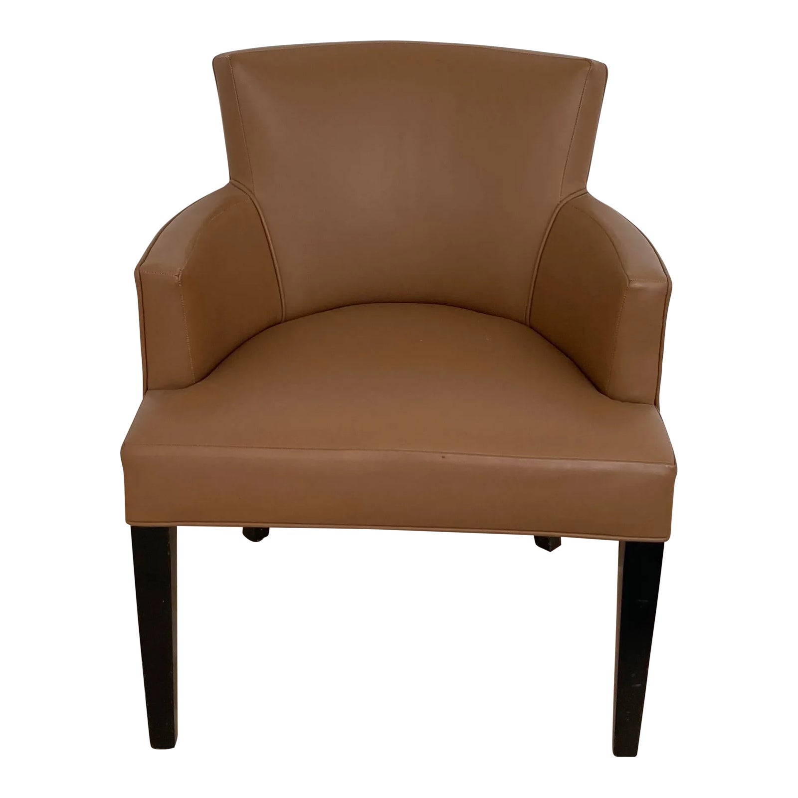 Chai Ming Tate Leather Armchair | Chairish
