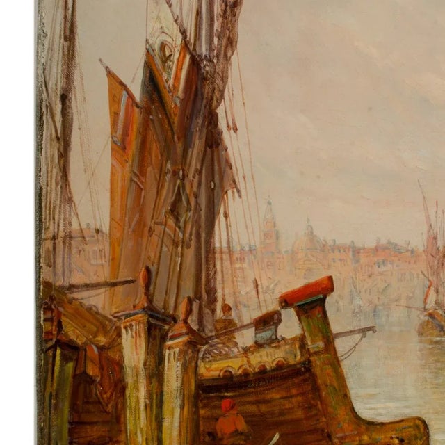 19th Century "Venice in July" Cityscape Oil Painting by Alfred ...