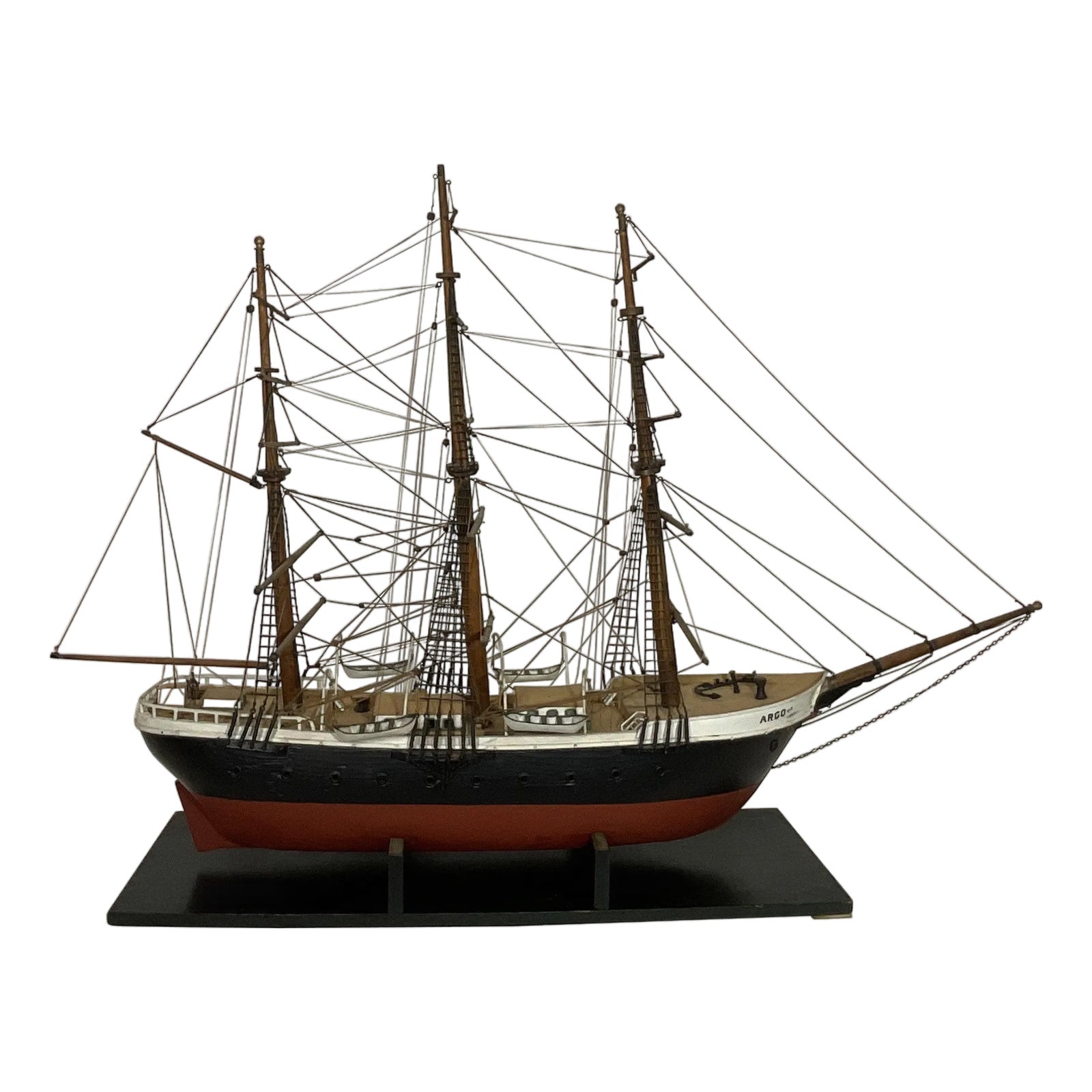 Antique Model of the Sailing Barque Argo | Chairish