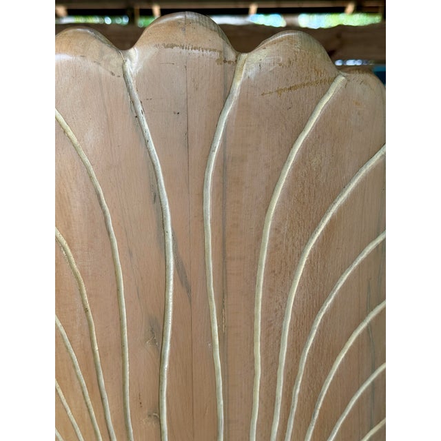 Set of Four Mid-20th Century Shell Carved Grotto Dining Chairs by Andre ...